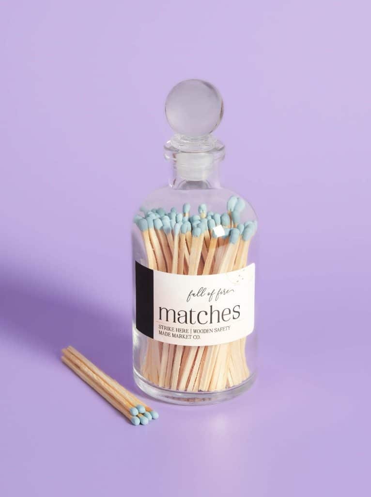 Full Of Fire Powder Blue Matches - Be Made