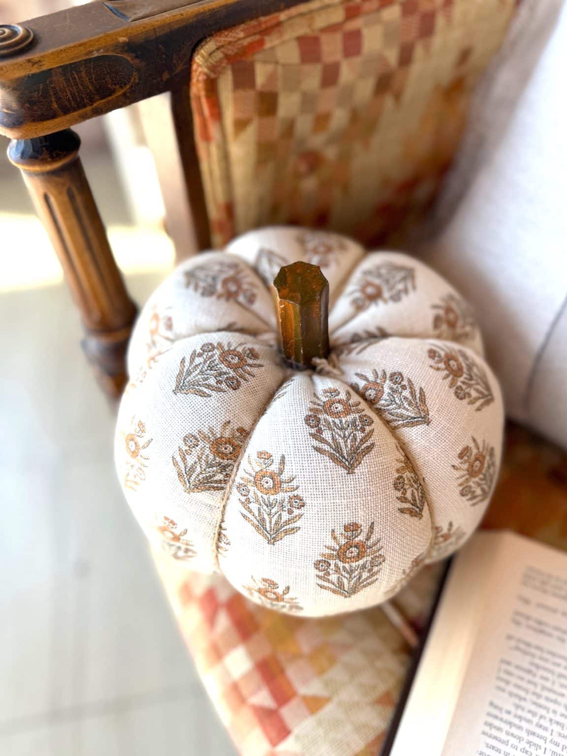 Rust Block Print Pumpkin - Be Made