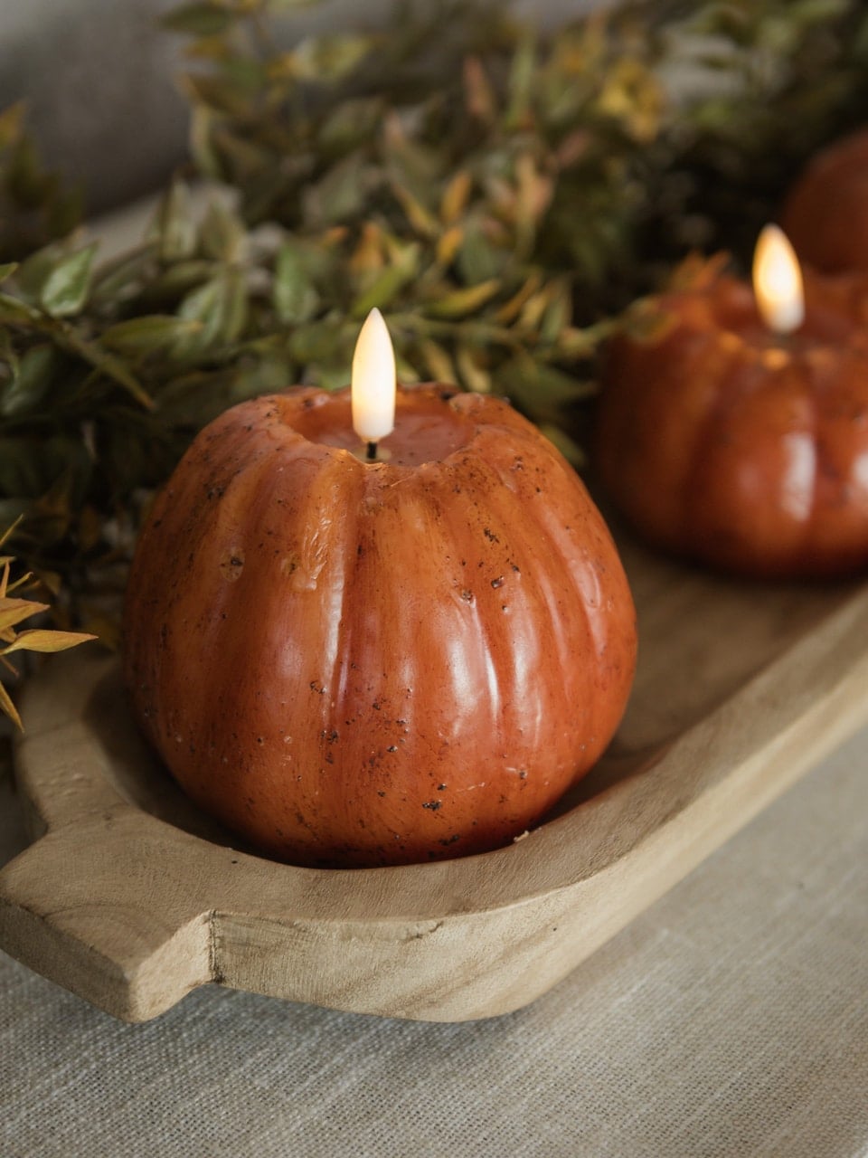 Orange Pumpkin Flameless Candle - Be Made