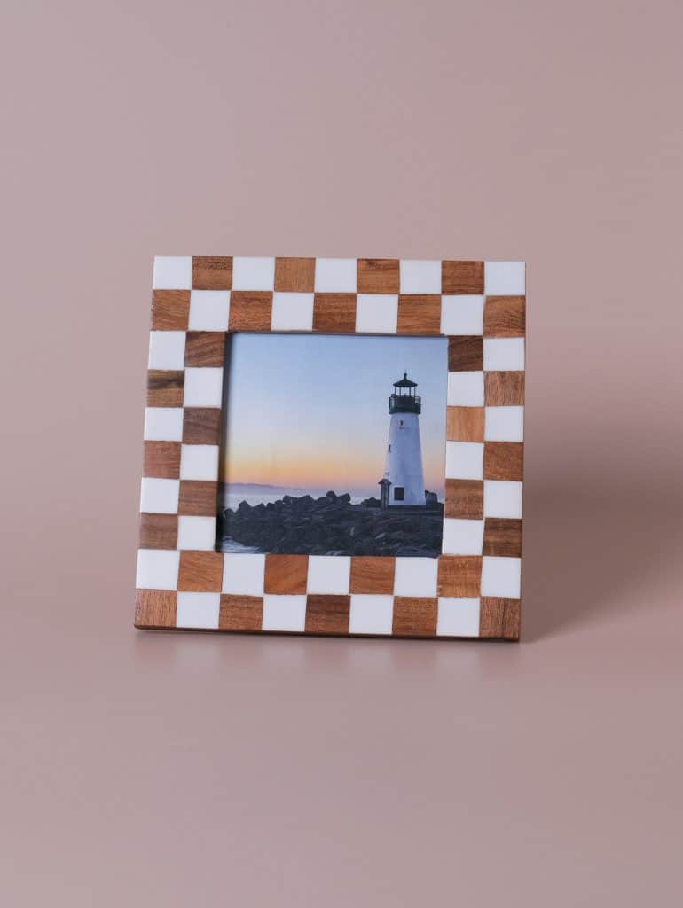 Checkered Photo Frame 5×5 - Be Made