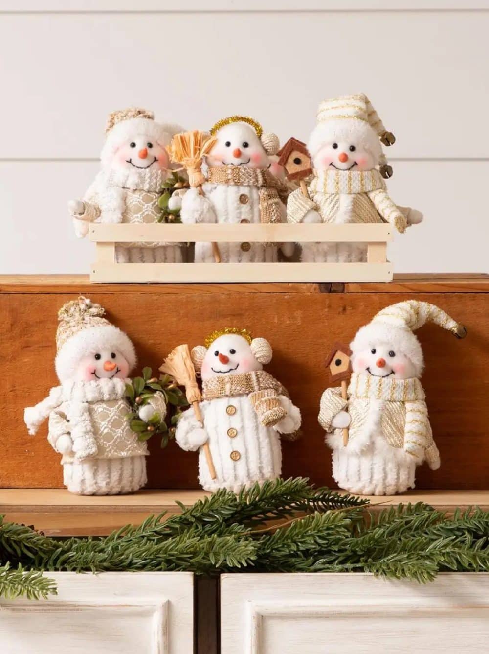 White Cotton Snowmen – 3 Styles - Be Made