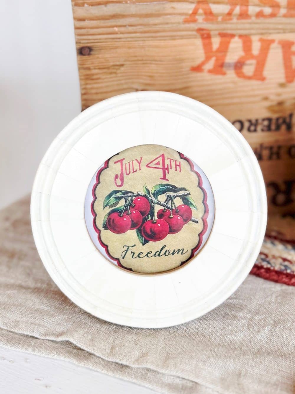 Round Photo Frame Bone - Be Made