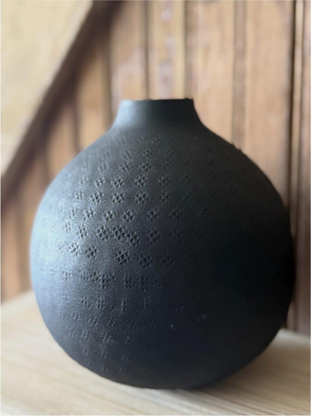 Textured Round Vase Small - Be Made