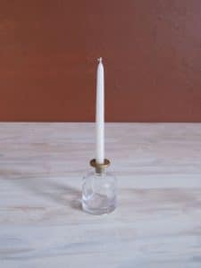Skinny Taper Glass Candle Holder - Medium - Be Made