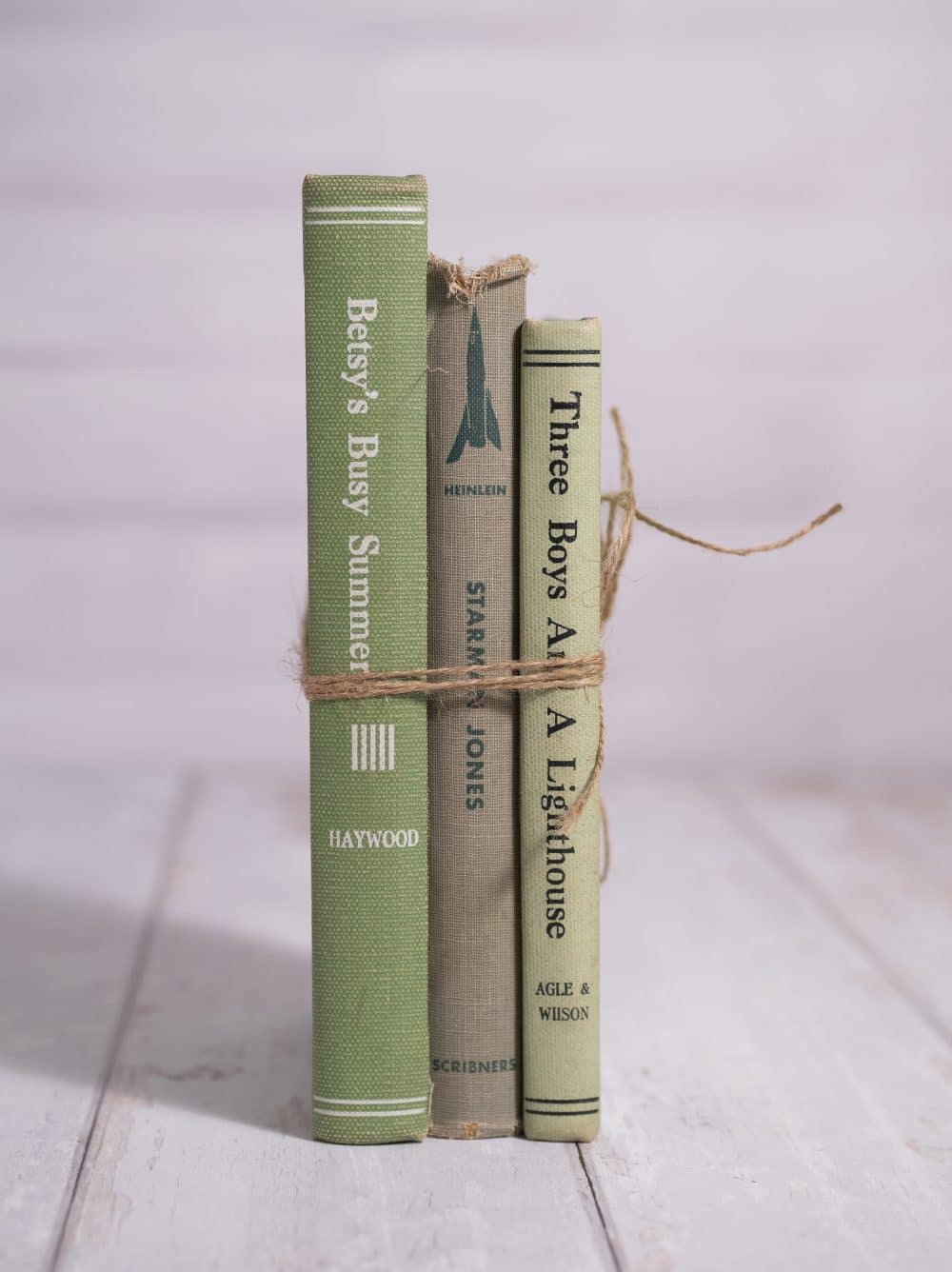 Decorative Vintage Book Set - Cool Colors - Be Made