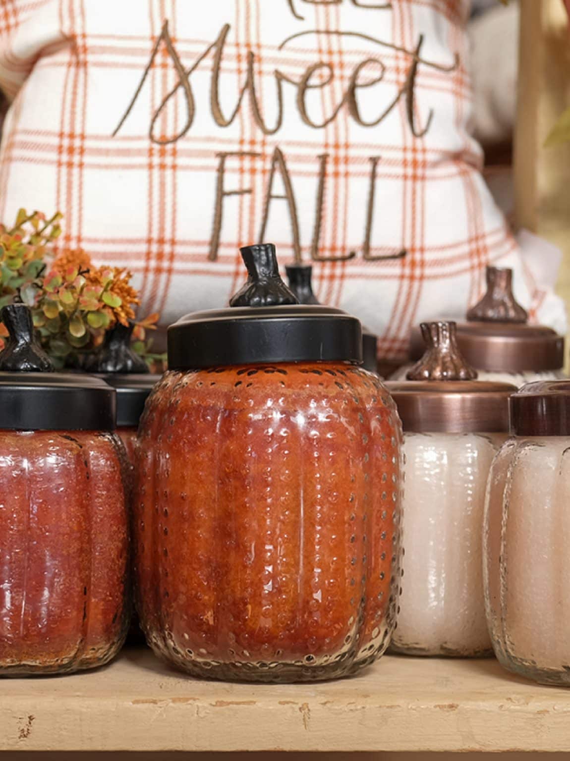 Autumn Orchard Glass Pumpkin Candle - Be Made