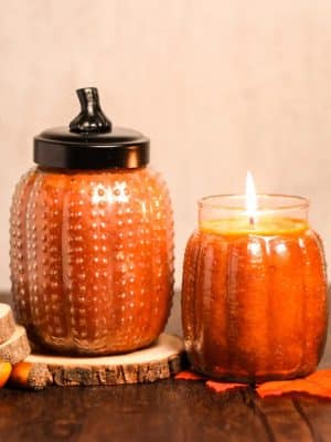 Autumn Orchard Glass Pumpkin Candle - Be Made